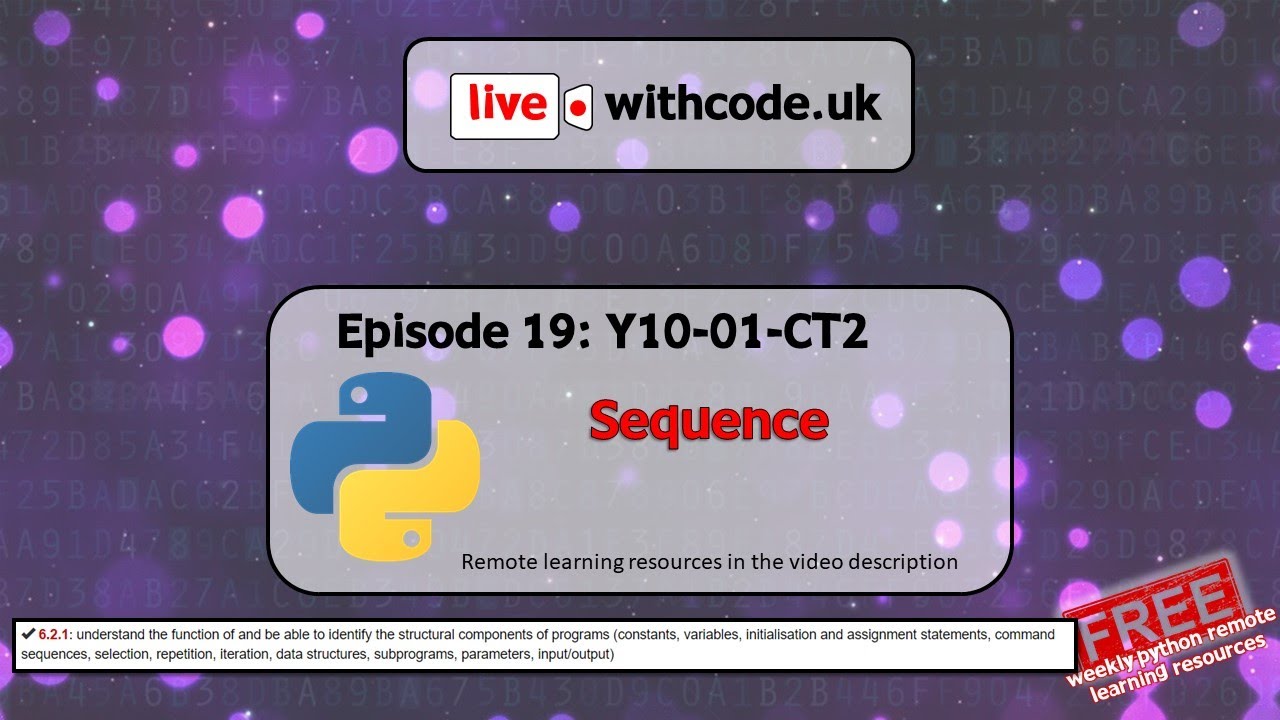Sequence In Python Episode 19 Of Live withcode uk YouTube sequence-in-python-episode-19-of-live-withcode-uk-youtube