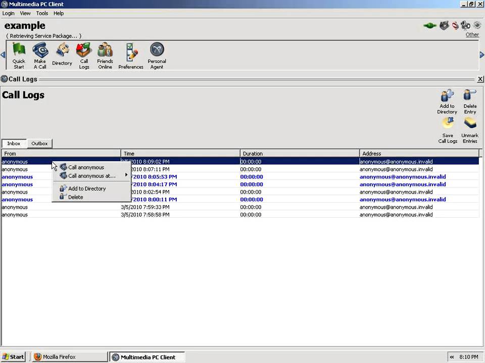 Tutorial - Nortel PC Client - Accessing Call Logs - YouTube