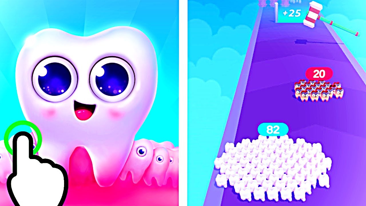 Teeth Run - Crowd Teeth Run - All Levels iOS Android GamePlay #2 - YouTube