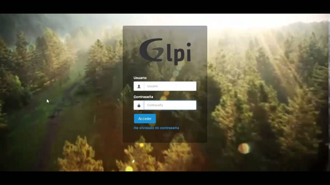 glpi custom login - YouTube