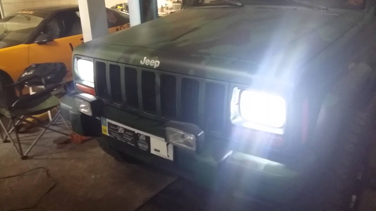 Jeep Cherokee Led Headlight G5 +240Вт - YouTube