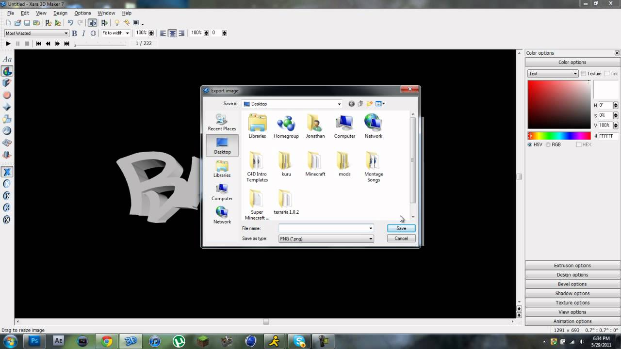 Xara 3D Maker: How To Make Text And Edit It In Photoshop - YouTube