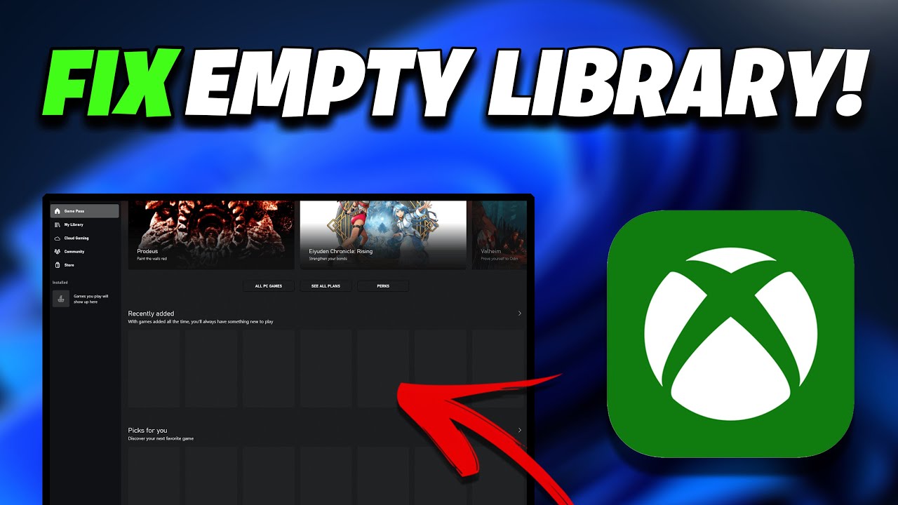 Xbox App Not Showing/Missing "Game Pass", "My Library", "Store" Tabs On ...