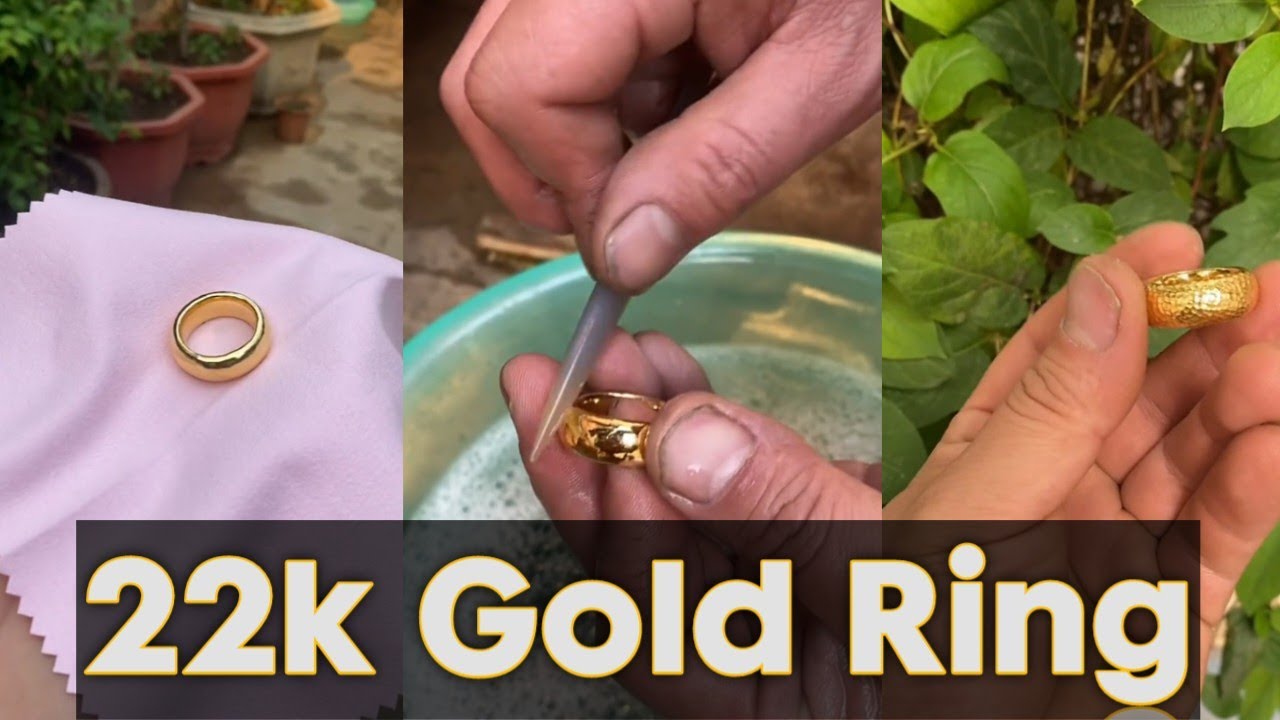A Beautiful gold plated ring mix with silver and 22k gold - YouTube