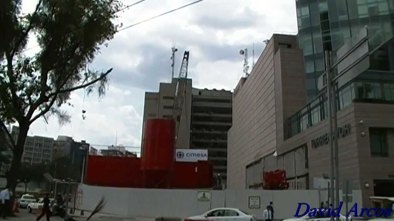 Torre punto Chapultepec - Cimentación - YouTube