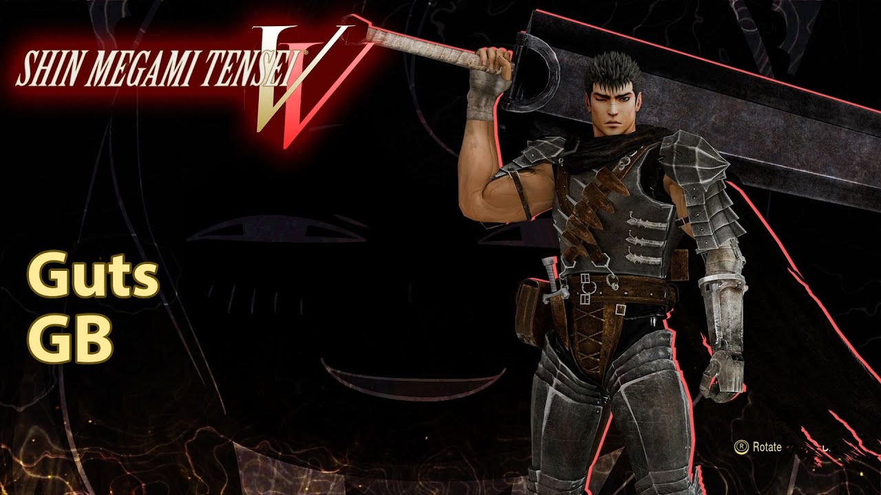 BERSERK Guts Black Swordsman - SHIN MEGAMI TENSEI V VENGEANCE Mod - YouTube