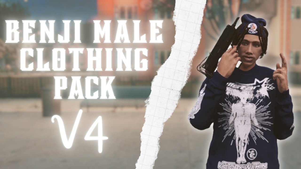 Benji Male Clothing Pack V4 I GTA5 FiveM Clothing Pack I Best Male ...