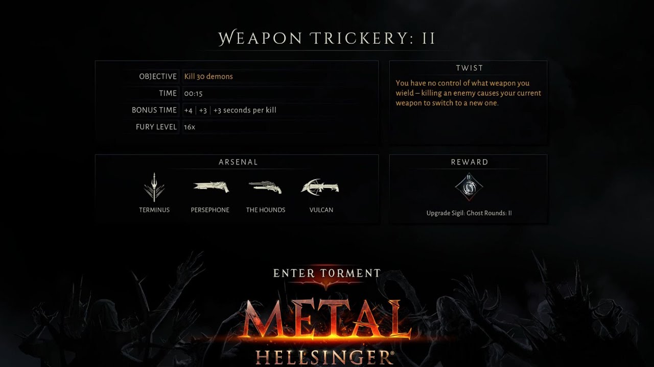 Metal: Hellsinger - Weapon Trickery 2 Torment - YouTube
