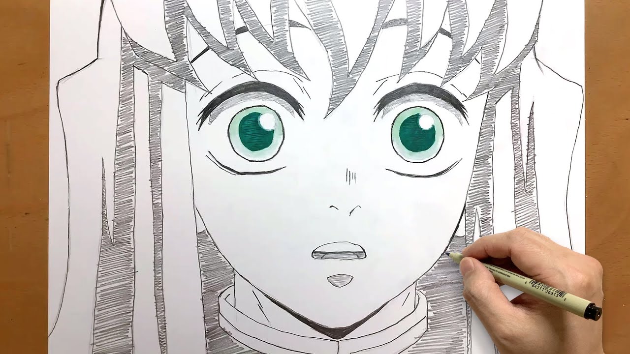 How to Draw Muichiro Tokito from Demon Slayer Kimetsu no Yaiba I step ...