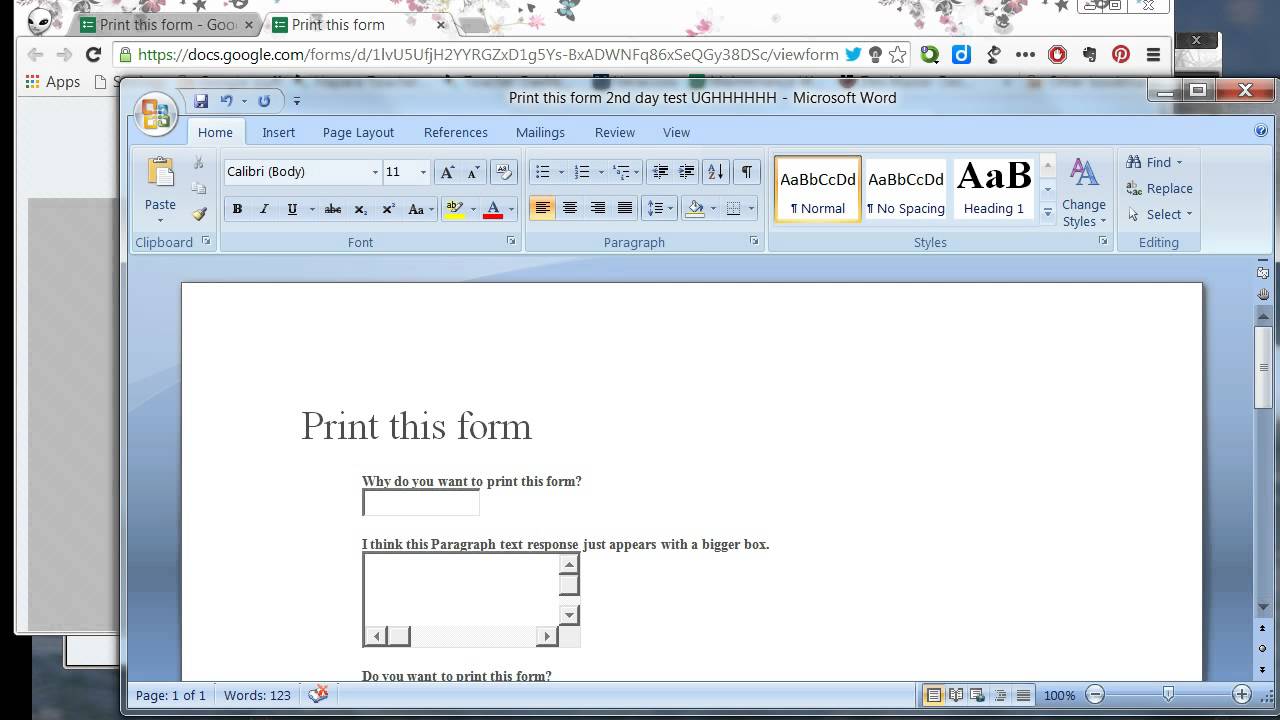 How Do I Print A Google Form2 YouTube How Do I Print A Google Form2 YouTube