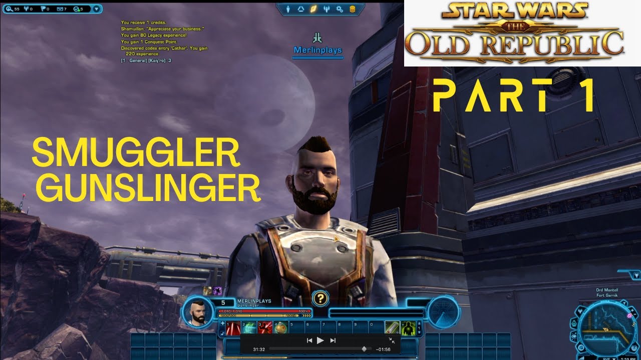 Star Wars The Old Republic Smuggler Gunslinger Story - Part 1 - Let's ...