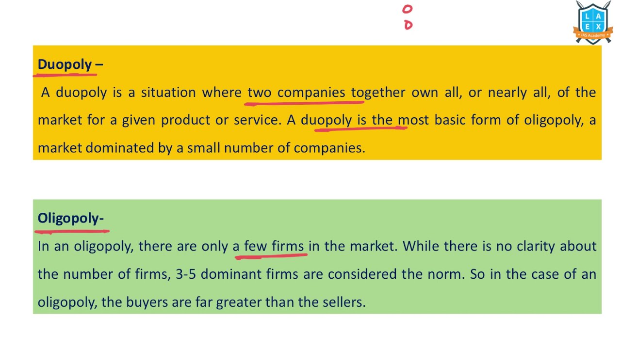 What is Oligopoly vs Duopoly ? || Oligopoly vs Duopoly అంటే ఏమిటి ...