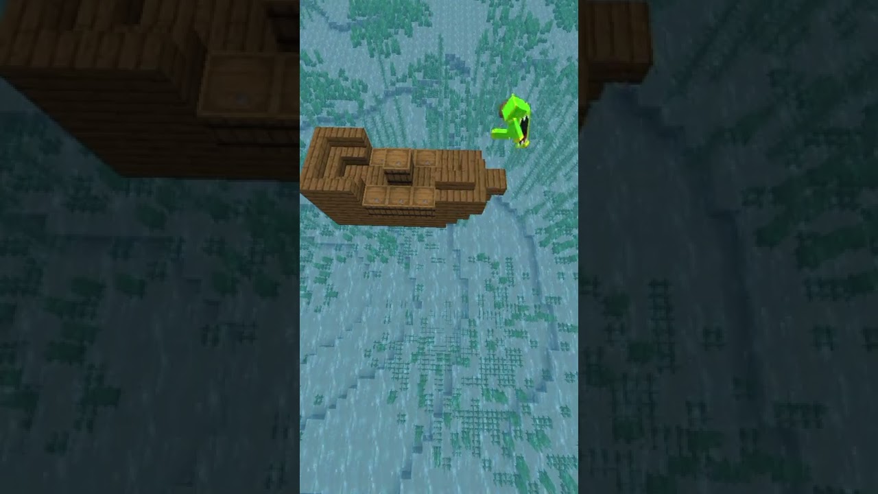 Jak zbudować łatwy statek w Minecraft (World's Smallest Violin)#shorts ...