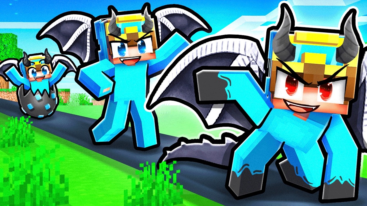 BIRTH to DRAGON In Minecraft! - YouTube