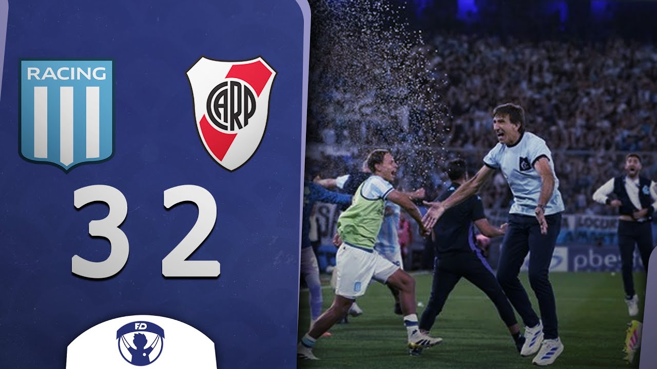 RACING GANÓ UN PARTIDAZO Y ELIMINÓ A RIVER POR 3 A 2 DEL CLAUSURA 2025 ...