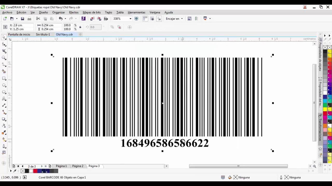 Como insertar un Codigo de Barras en Corel Draw - YouTube