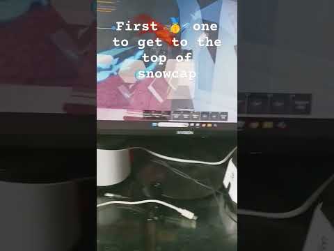 First one to reach the top of snowcap - YouTube