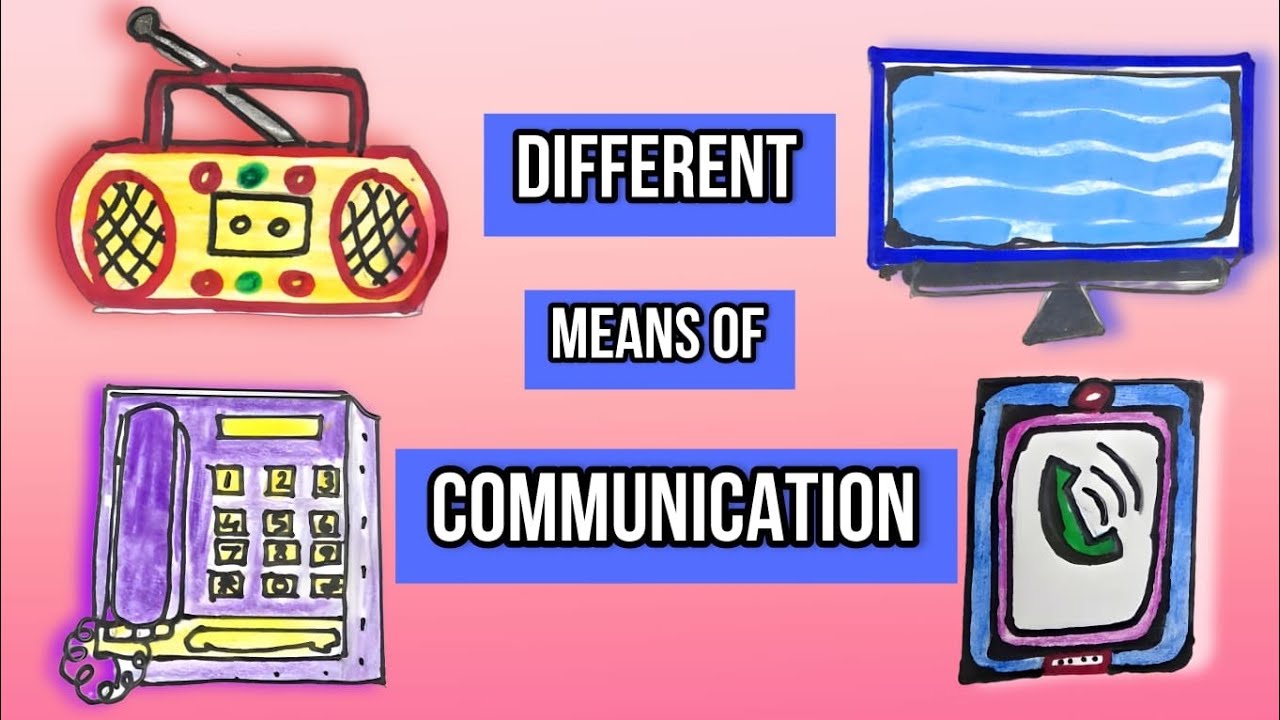 HOW TO DRAW | Different Means of Communication | Class 3 - YouTube
