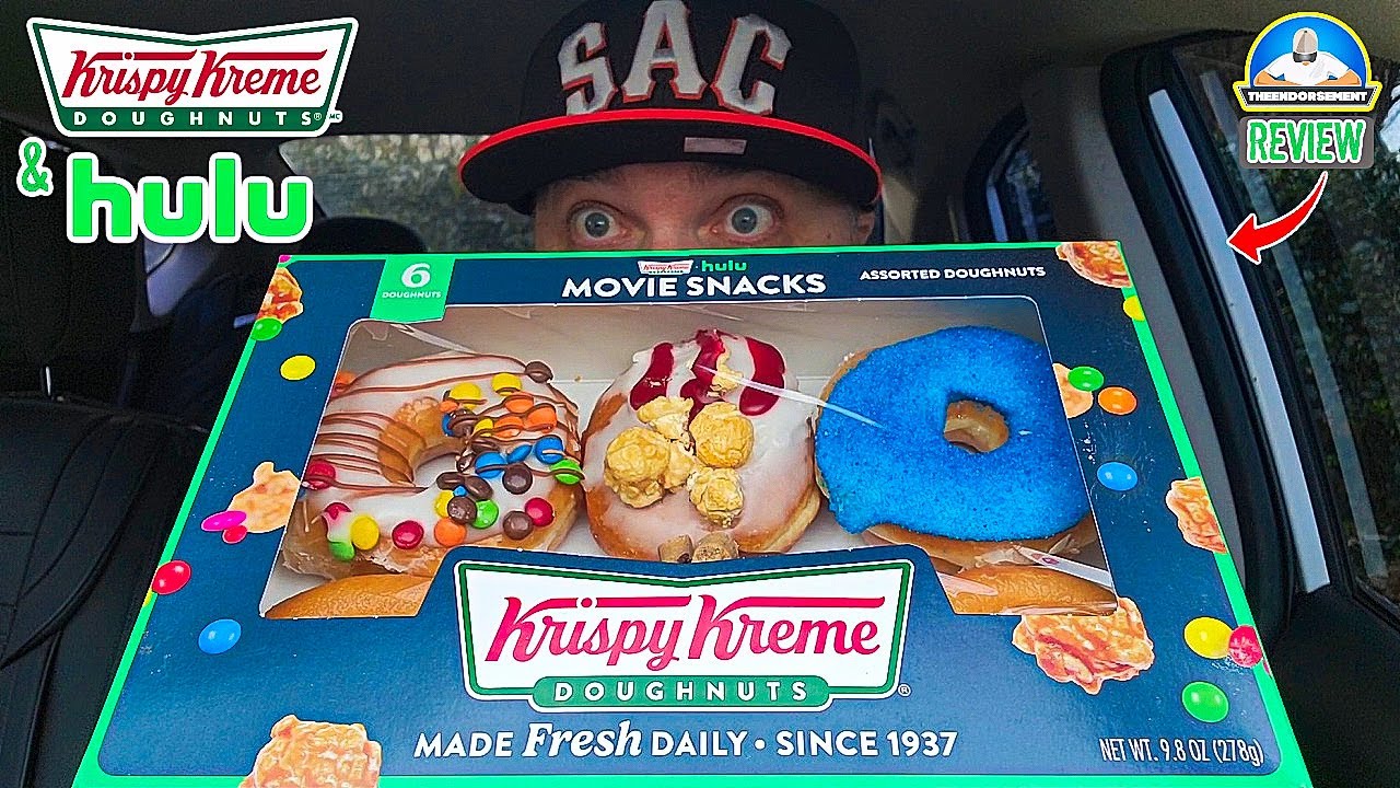 Krispie Kreme® x Hulu® Movie Snacks Doughnuts Review! 🎦🍩 | Another FAIL ...
