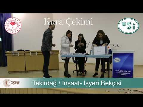 DSİ 11. Bölge Müdürlüğü Edirne 3 May 2023 tarihinde Yapılan Kura Çekimi Canlı Yayının Kaydı.