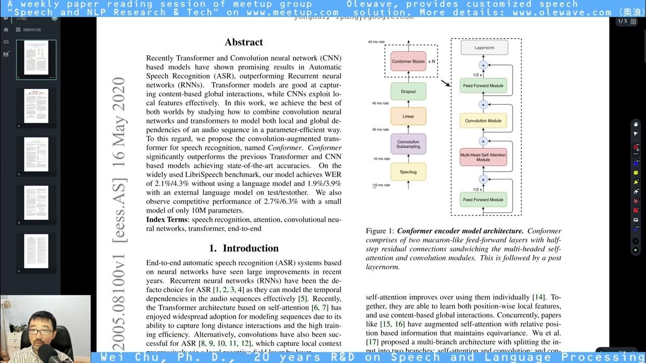 [Olewave's Short Review] Xception: Deep Learning with Depthwise Separable Convolutions - YouTube