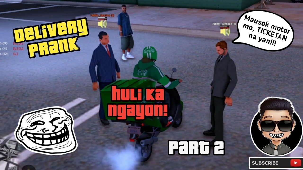 DELIVERY PRANK Part 2 || Grab Driver sa GTA SAMP (LAPTRIP 🤣) - YouTube