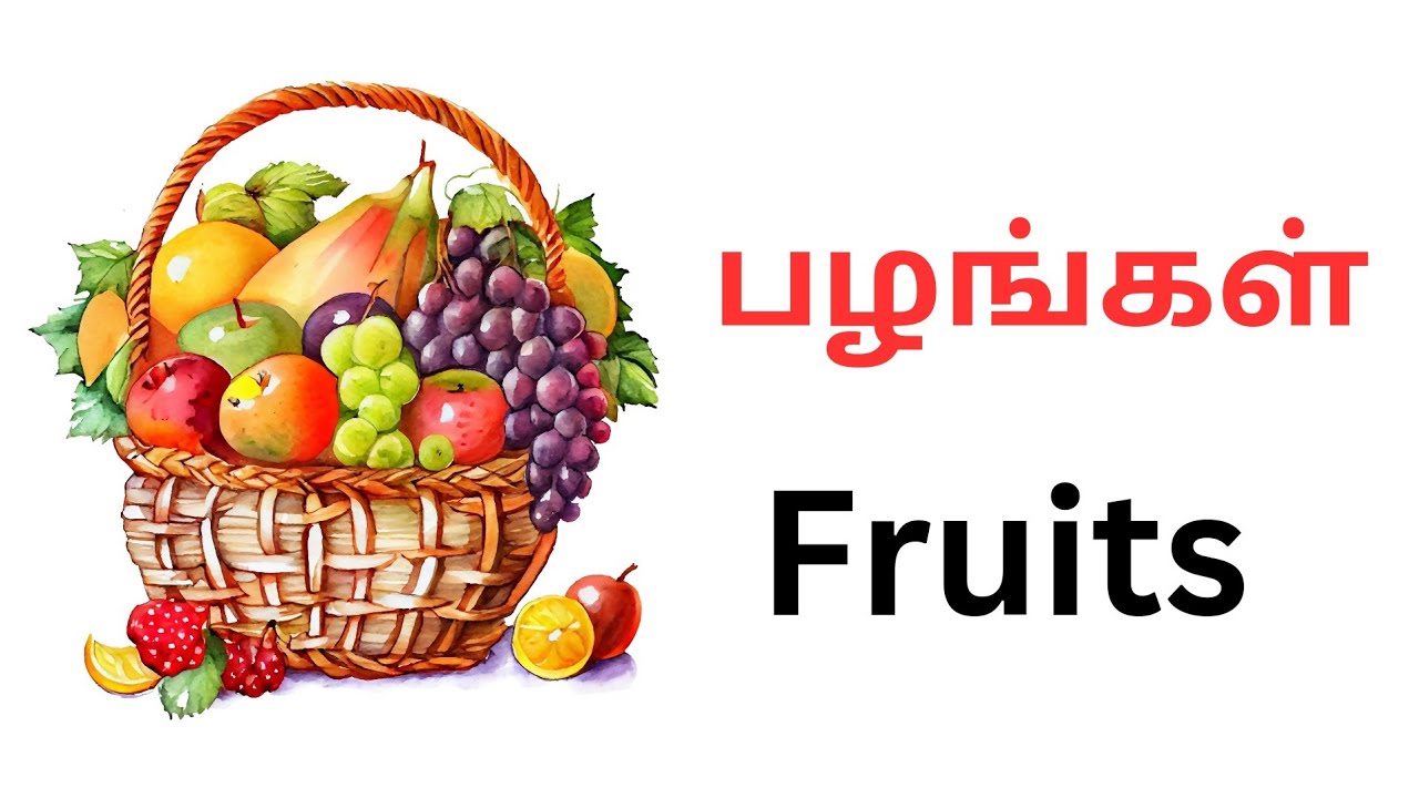 Fruits name in Tamil language - YouTube