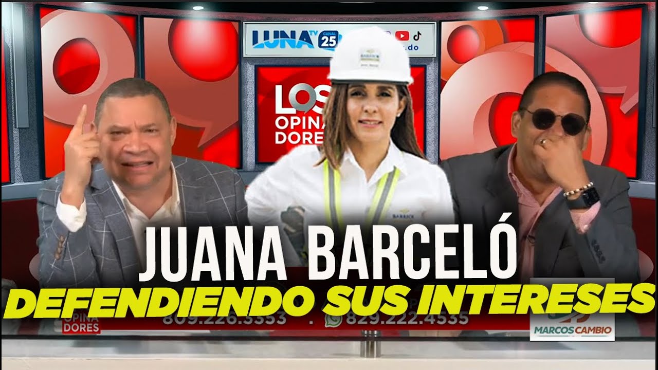 Juana Barceló anda de media tours defendiendo la Barrick después de ...