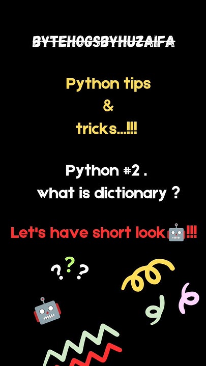 What Is Dictionary In Pythonpythonforbeginners Coding Pythonprogramming Python Java Youtube 3351