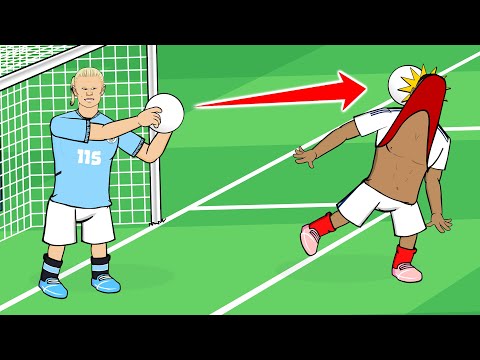 FOOTBALLERS THROW BALLS AT GABRIEL'S HEAD💥⚽️ (Feat Haaland Frontmen 8.4)