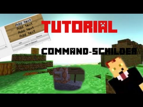 [Tutorial] Command-Schilder 1.8+ Minecraft - YouTube