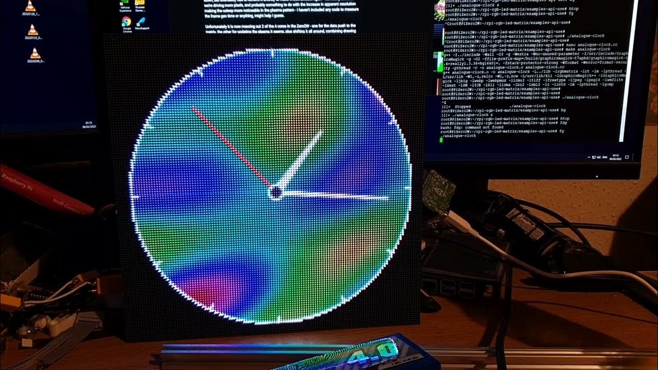 Raspberry Pi Zero 2 W and LED Matrix HUB75 Display 5 - YouTube