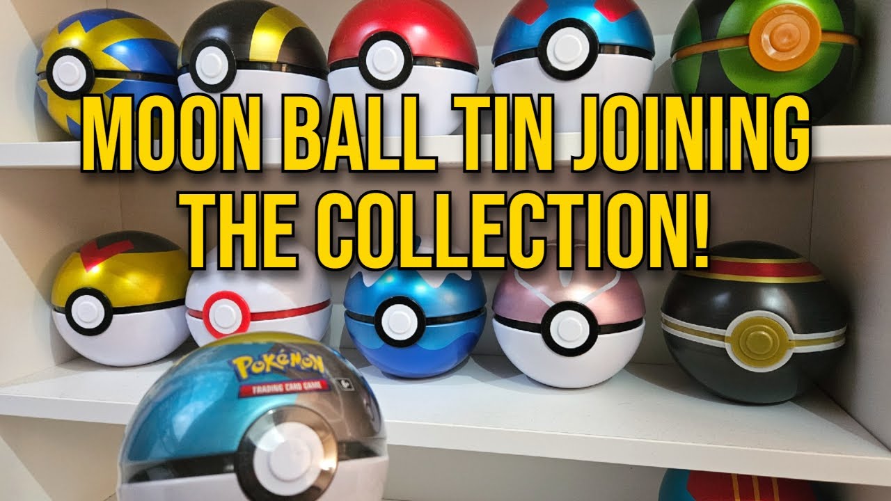 Adding the New Moon Ball to My Pokémon Pokeball Tin Collection! - YouTube