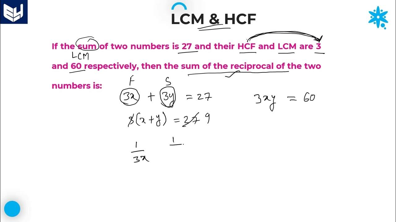 LCM & HCF | Sum of reciprocals | Aptitude | Part- 08 | Bharath Kumar - YouTube