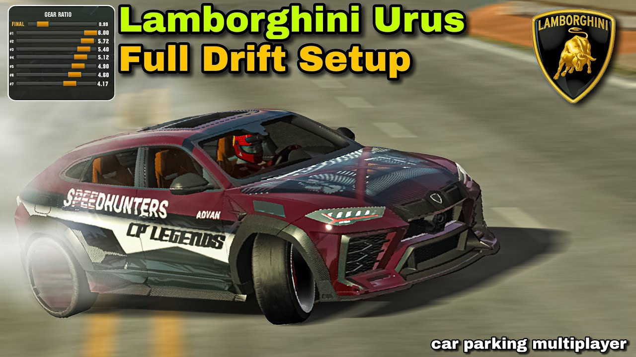 Drift Settings and Tune for Lamborghini Urus in Car Parking Multiplayer ...