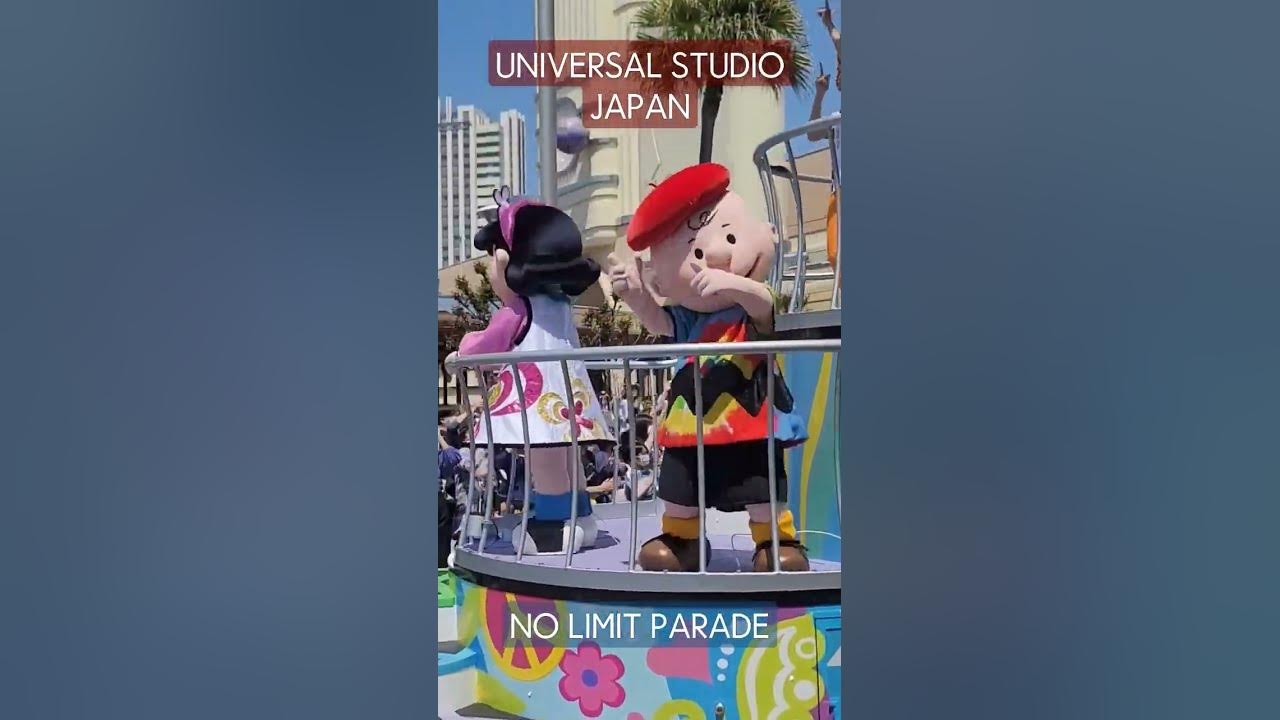 osaka usj(universal studio japan)no limit parade-snoopy오사카 유니버셜스튜디오 노리미트 퍼레이드-스누피 - YouTube