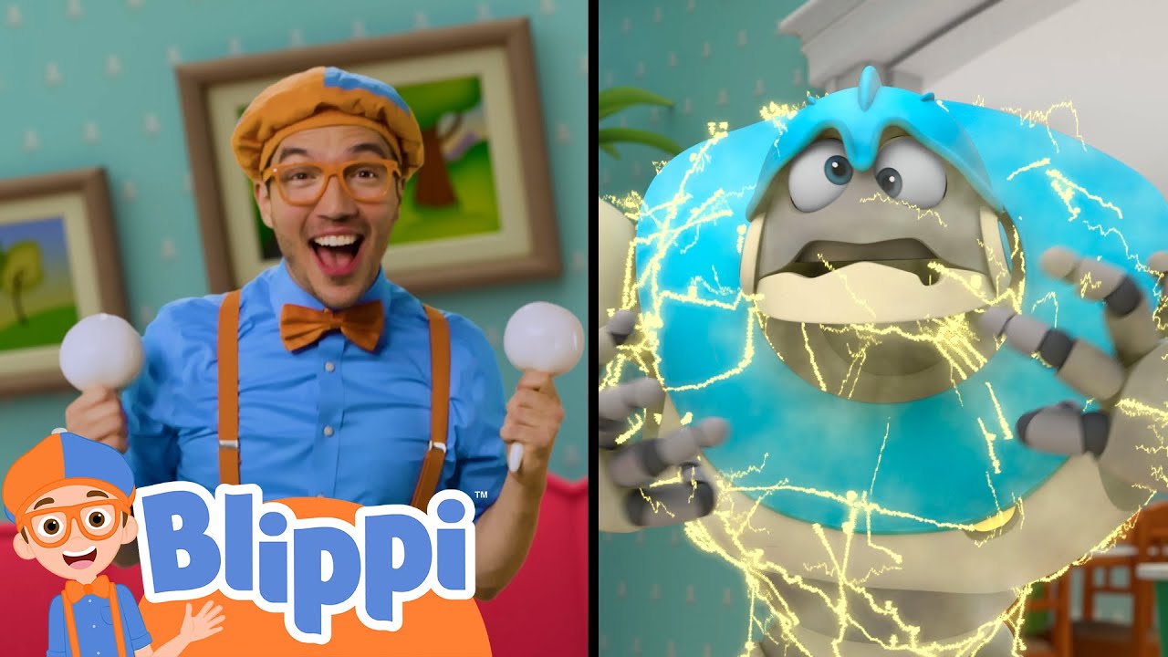 Blippi Visits ARPO The Robot - Robot Dance Off!!! | @ARPO The Robot ...
