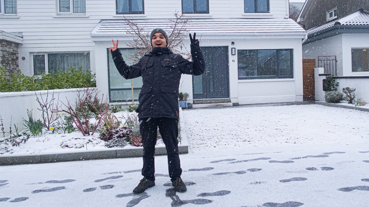 Um dia de NEVE na IRLANDA | Galway 2021 - YouTube