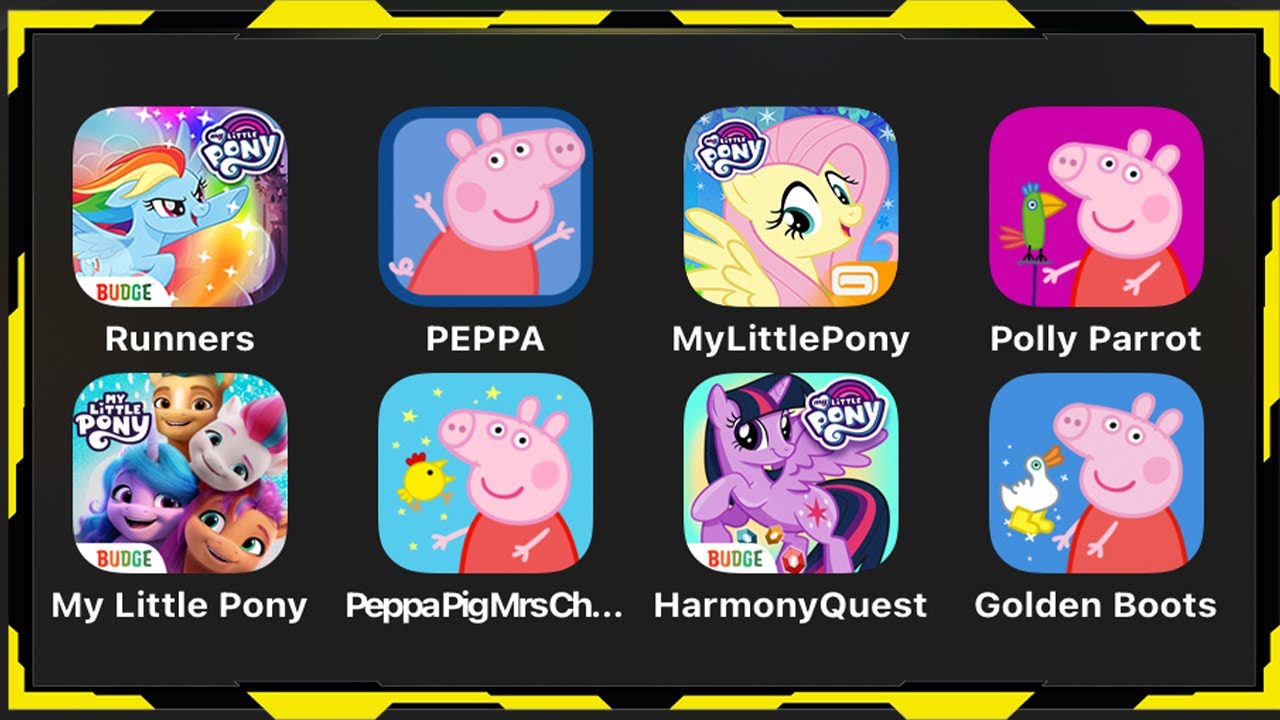 My Little Pony Rainbow Runners,World of Peppa Pig,Magic Princess,Polly ...