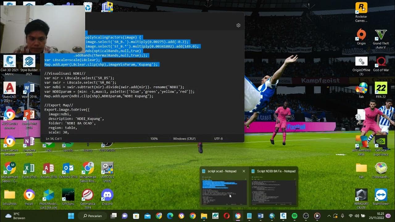 Pengolahan NDBI (Normalized Difference Built-Up Index) menggunakan GEE ...