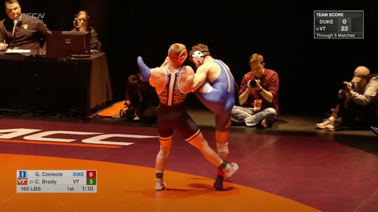 165lbs Connor Brady (Virginia Tech) vs Gaetano Console (Duke) - YouTube