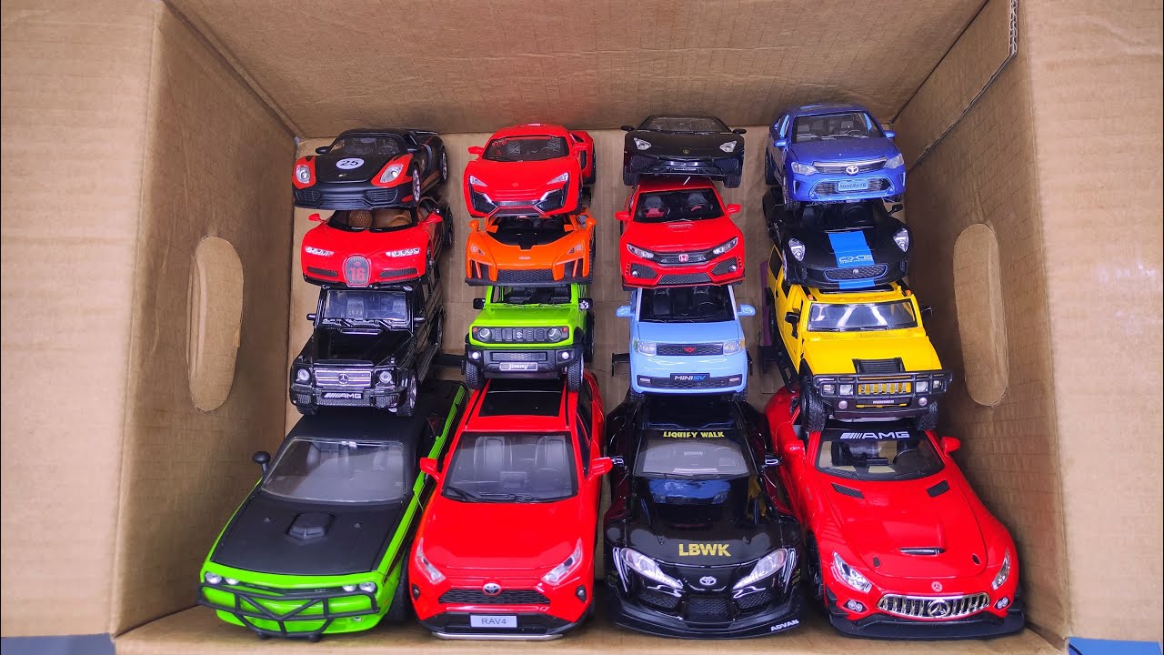 A Box Full of Cars, Roll Royce, Lamborghini, Ferrari, Porsche, Suzuki ...