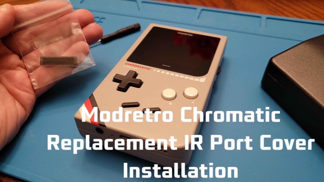 ModRetro Chromatic IR Port Cover Replacement Installation - YouTube