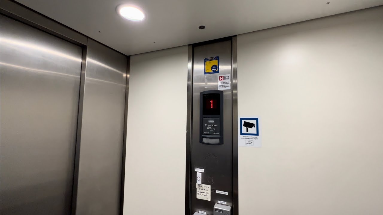 2001 KONE MonoSpace MRL Traction Elevator @ Primusgatan 112, Stockholm, Sweden. - YouTube
