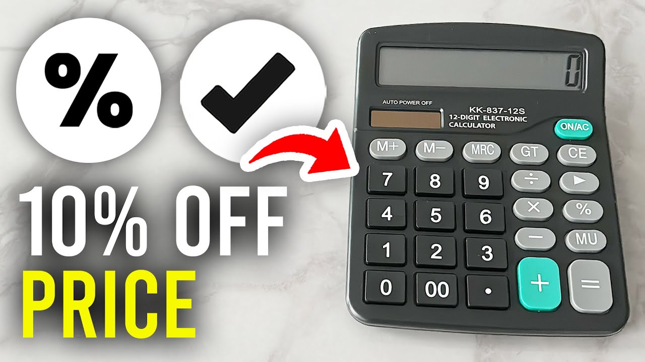 How To Calculate 10 Percent Off Price On Calculator Full Guide YouTube