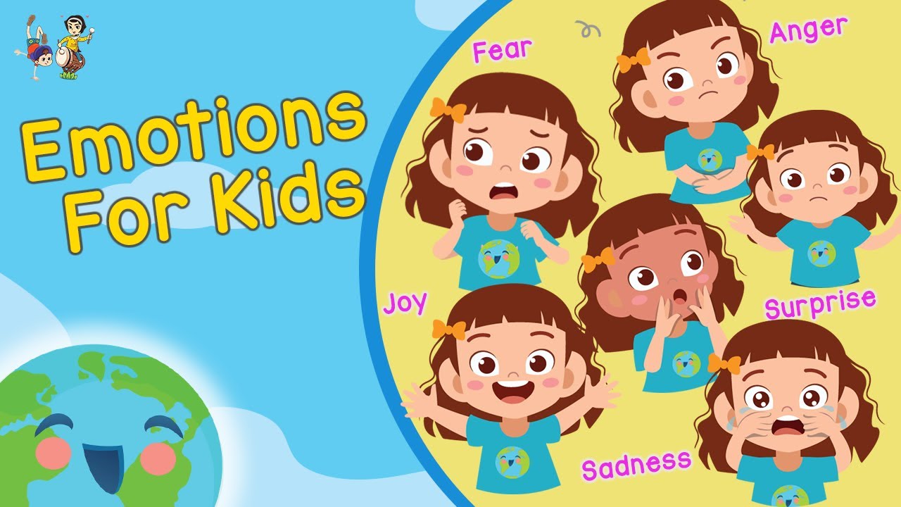 Emotions For Kids - Joy, Sadness, Fear, Surprise, Anger and Disgust ...