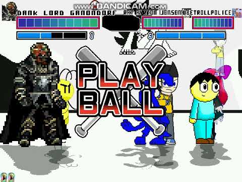 MUGEN Dank Lord Ganondorf VS Rat A Tat 170 UTTP, Ayrton Jensen, Barata & Alerkina4 (Daniel Clone)