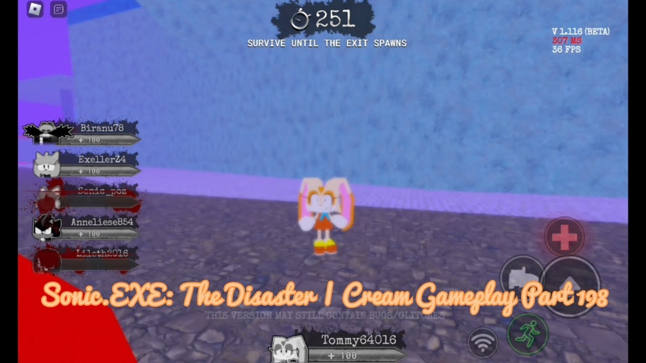 Sonic.EXE: The Disaster | Cream Gameplay Part 198 - YouTube