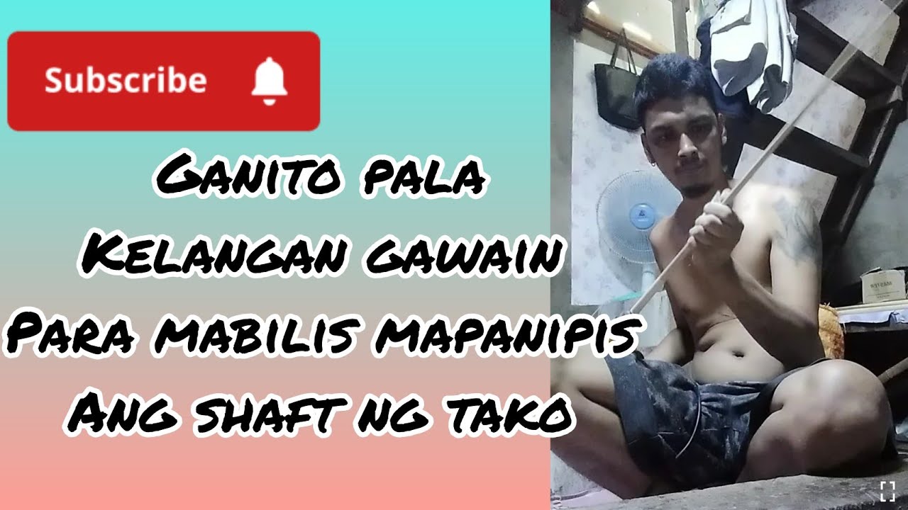 cue making tutorial - mabilisang pagliha ng shaft ng tako.. at ...