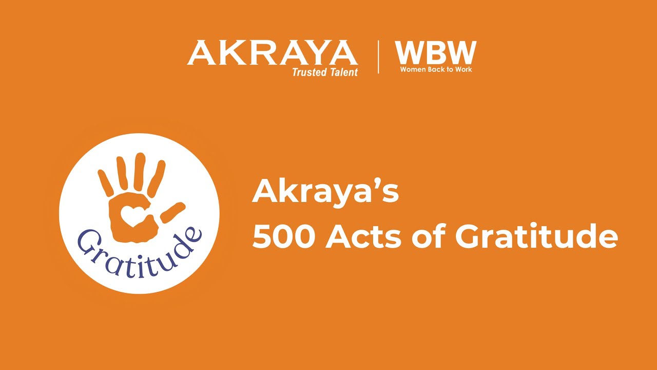 Akraya's 500 Acts of Gratitude - YouTube